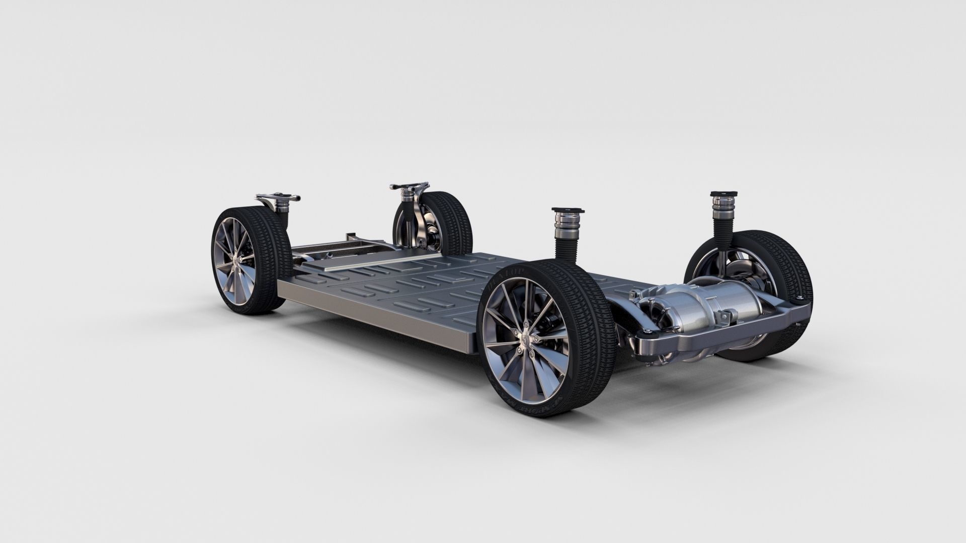 Tesla Chassis Pack Semi Roadster Model S X 3 3D model | CGTrader
