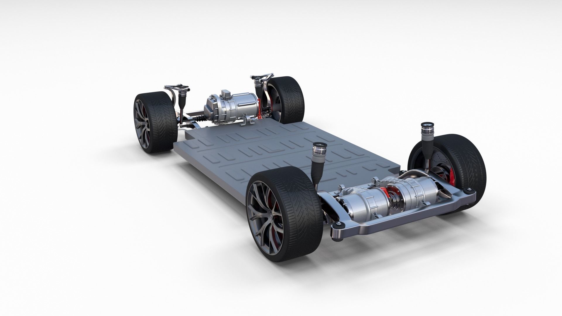 Tesla Chassis Pack Semi Roadster Model S X 3 3D model | CGTrader