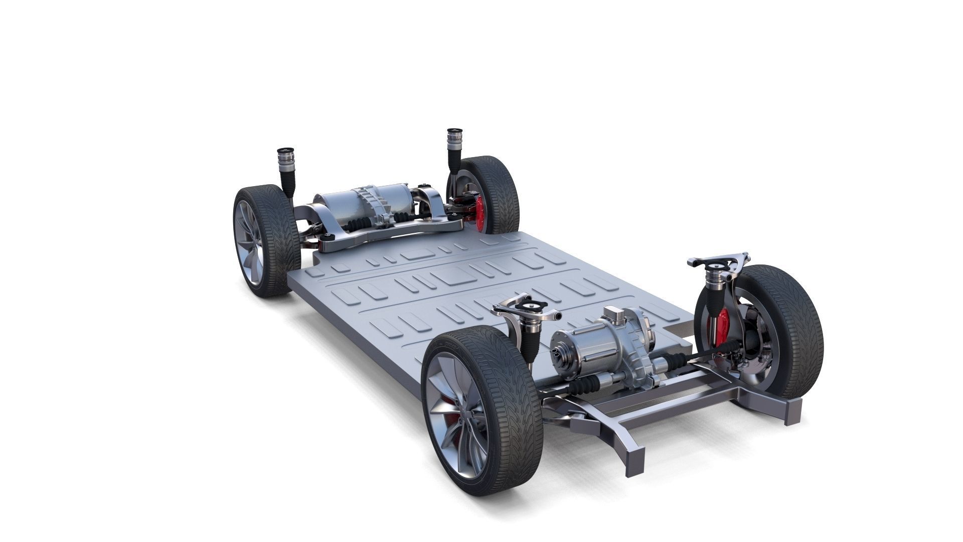 Tesla Chassis Pack Semi Roadster Model S X 3 3D model | CGTrader