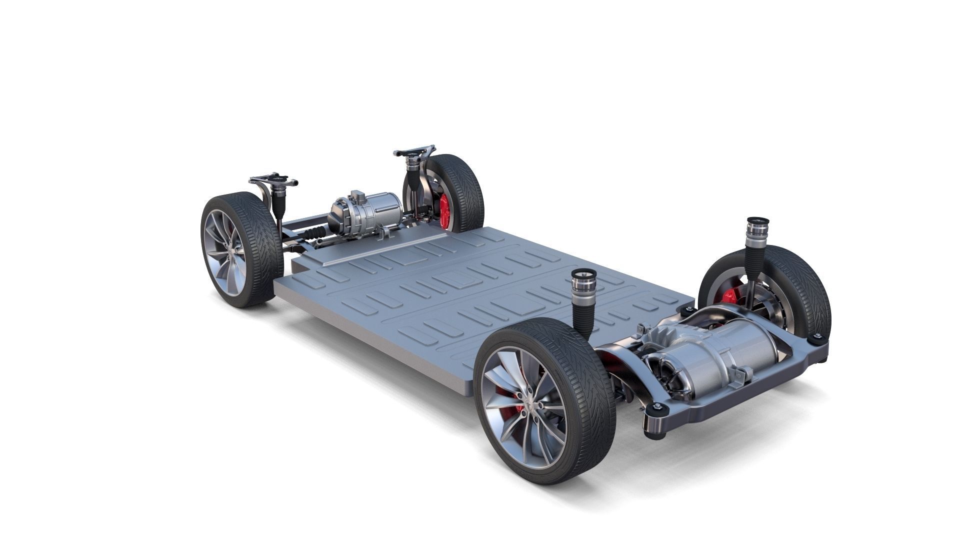 Tesla Chassis Pack Semi Roadster Model S X 3 3D model | CGTrader