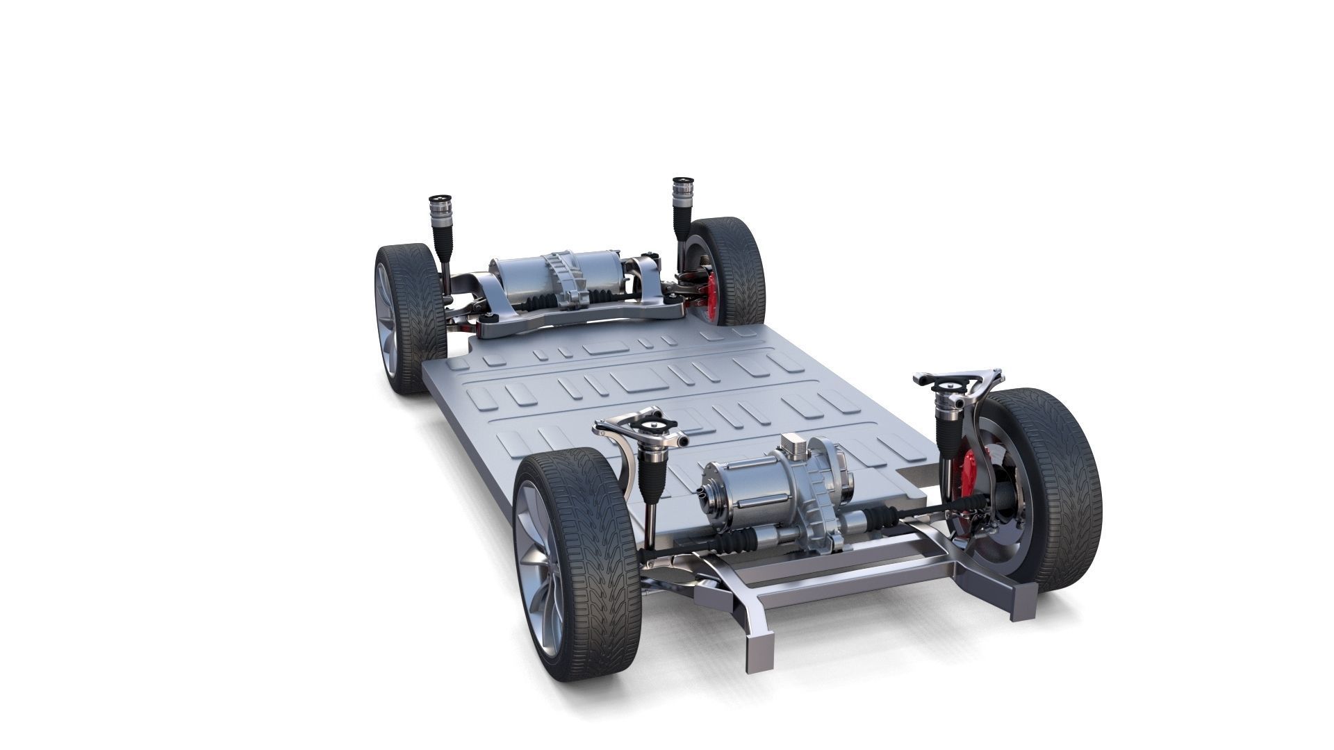 Tesla Chassis Pack Semi Roadster Model S X 3 3D model | CGTrader