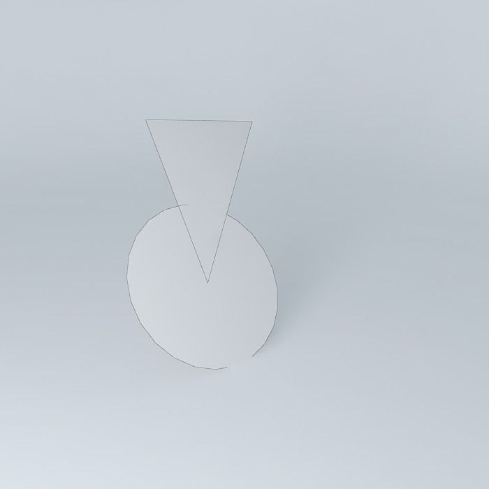 Circle perpendicular to line free 3D model | CGTrader