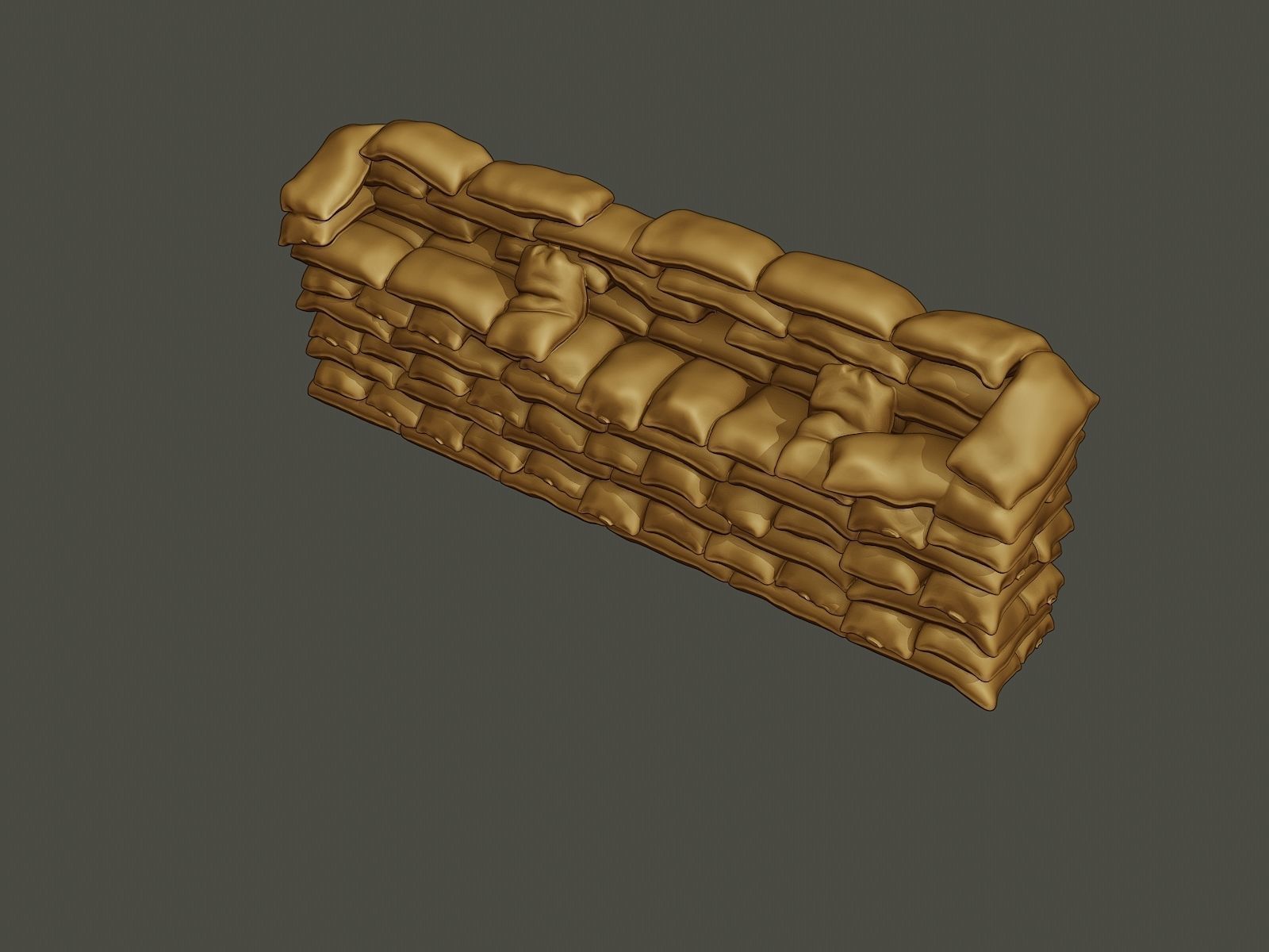 SandBags 006 3D model 3D printable | CGTrader