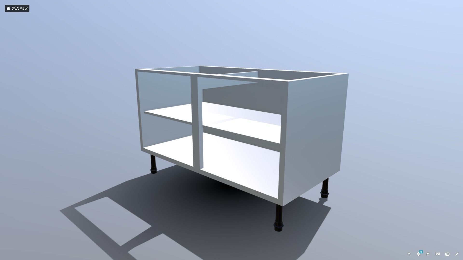 3D model Kitchen Unit Carcass VR / AR / low-poly | CGTrader