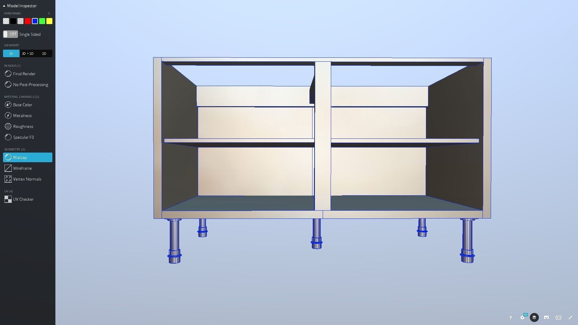 3D model Kitchen Unit Carcass VR / AR / low-poly | CGTrader