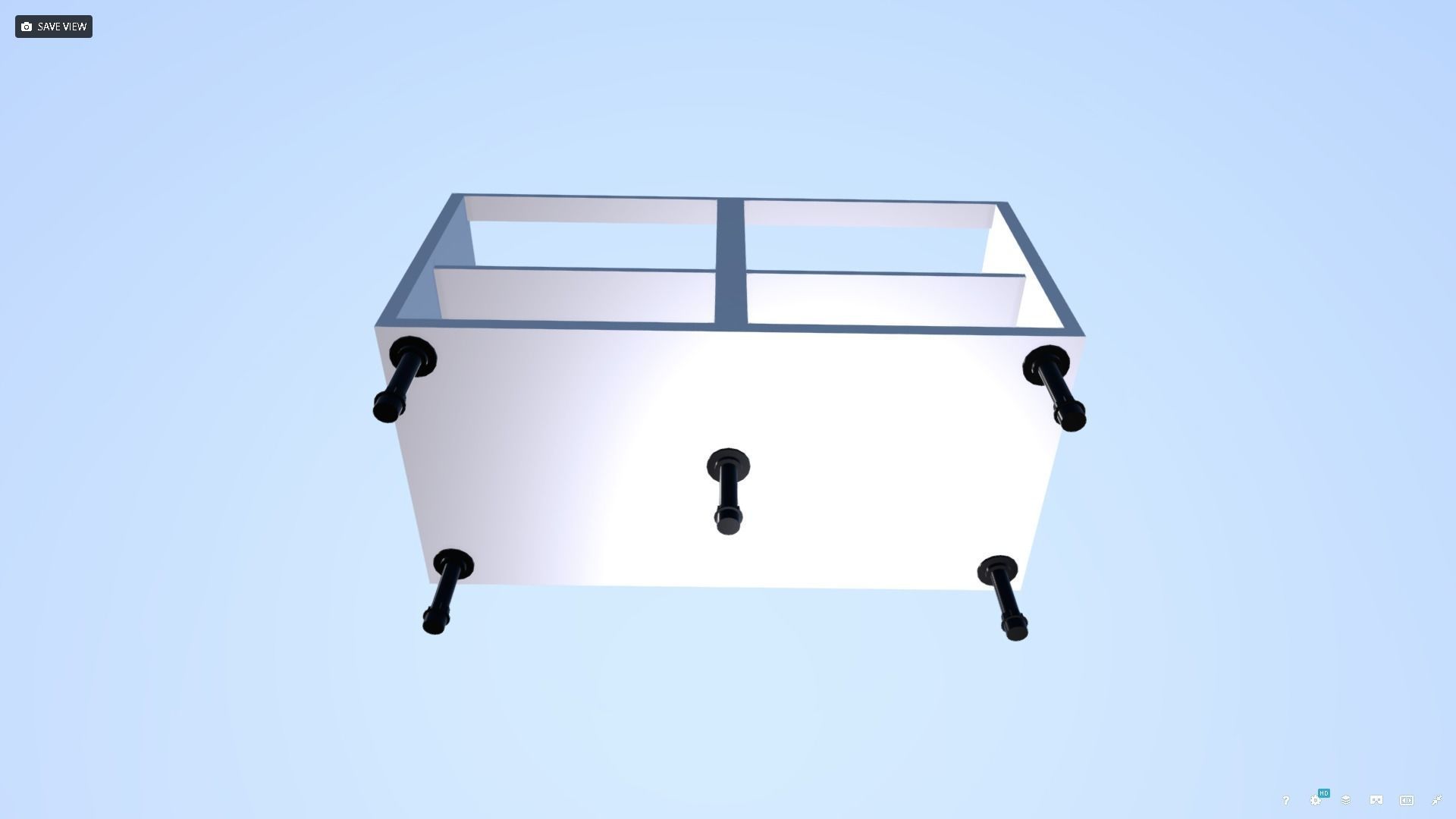 3D model Kitchen Unit Carcass VR / AR / low-poly | CGTrader