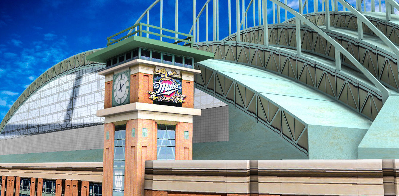 3D model Milwaukee Brewers Stadium VR / AR / low-poly | CGTrader