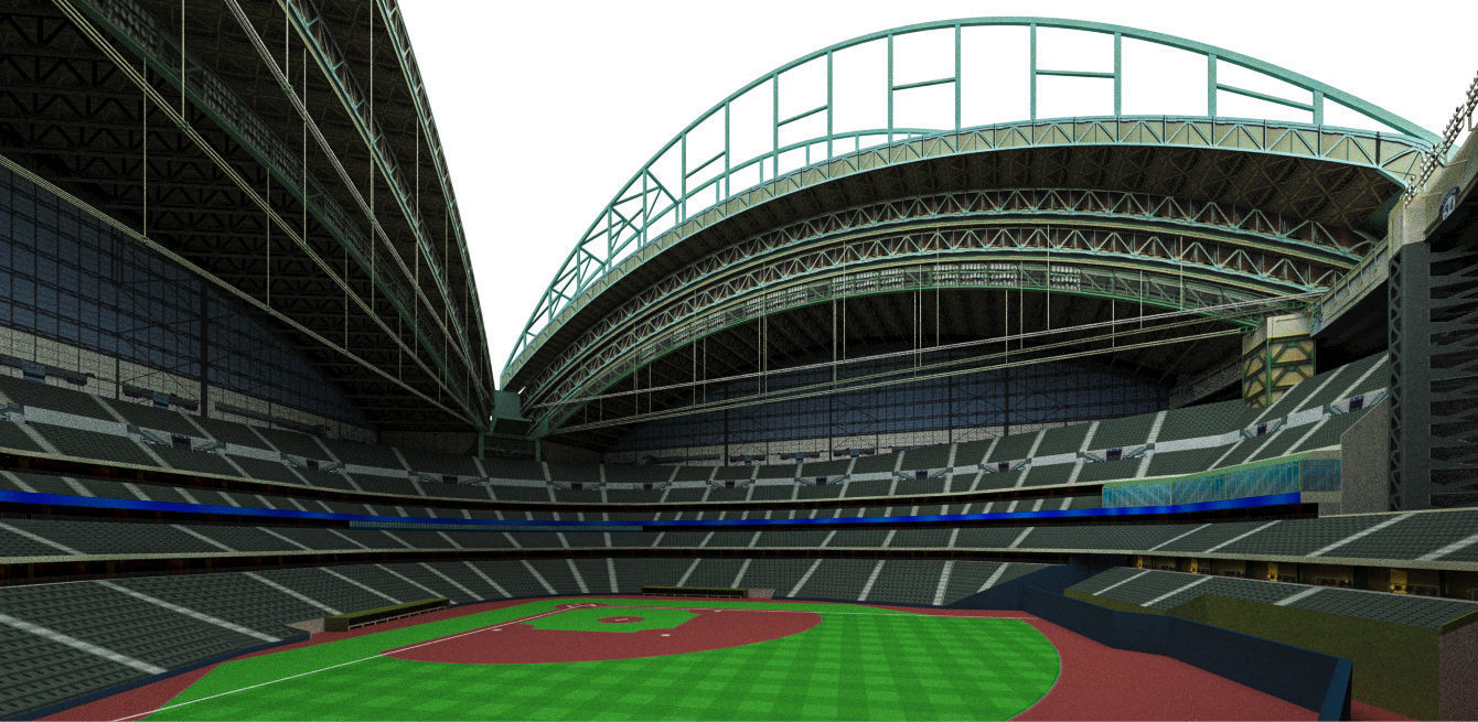 3D model Milwaukee Brewers Stadium VR / AR / low-poly | CGTrader