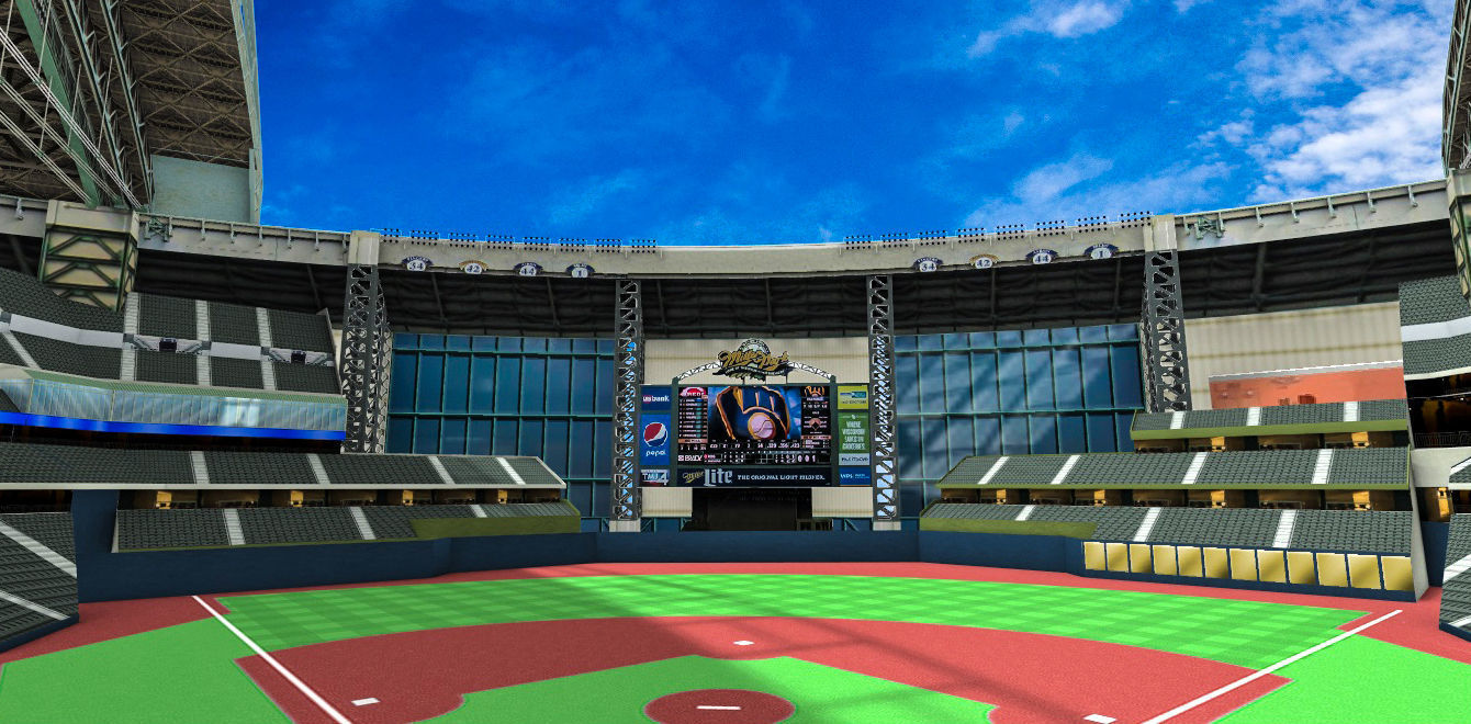 3D model Milwaukee Brewers Stadium VR / AR / low-poly | CGTrader