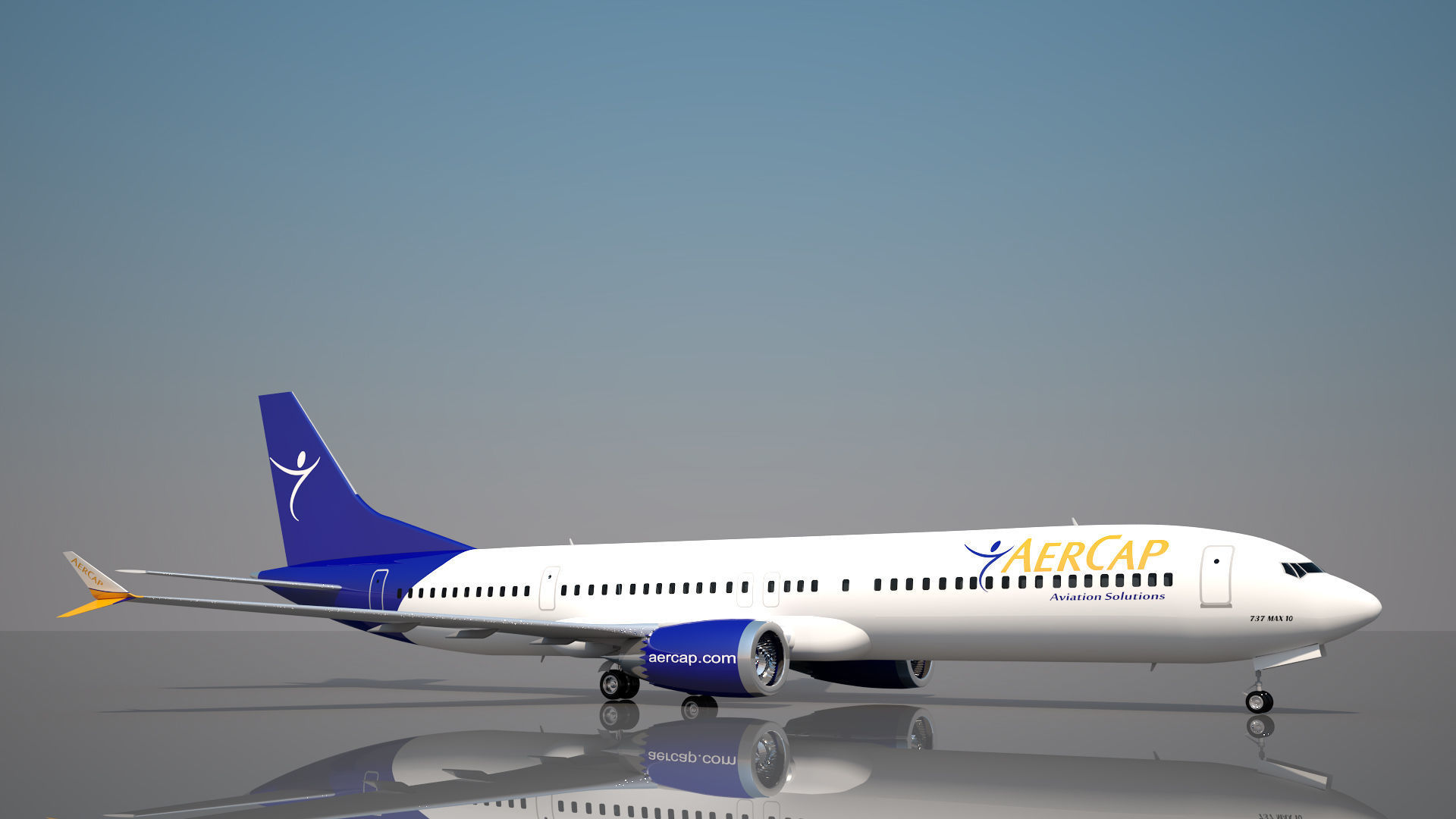 Aercap 737 Boeing 737 max 10 3D model | CGTrader