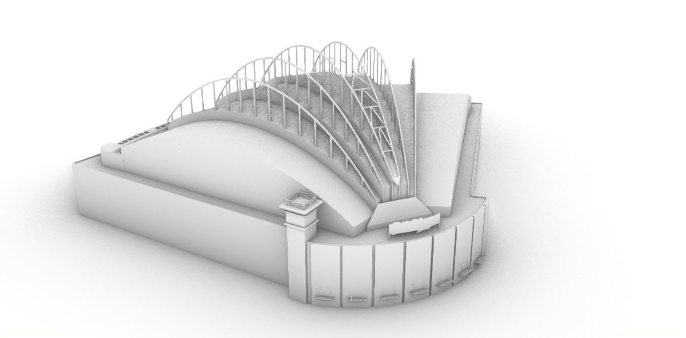 3D model Milwaukee Brewers Stadium Exterior VR / AR / low-poly | CGTrader