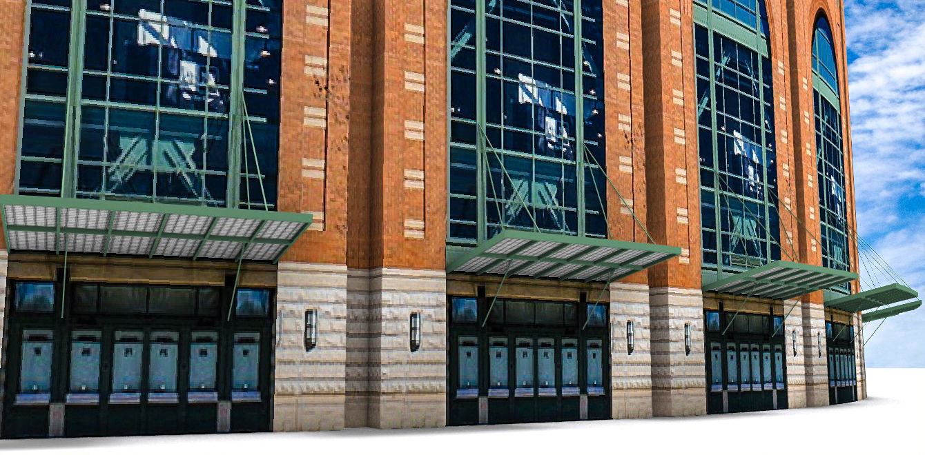 3D model Milwaukee Brewers Stadium Exterior VR / AR / low-poly | CGTrader