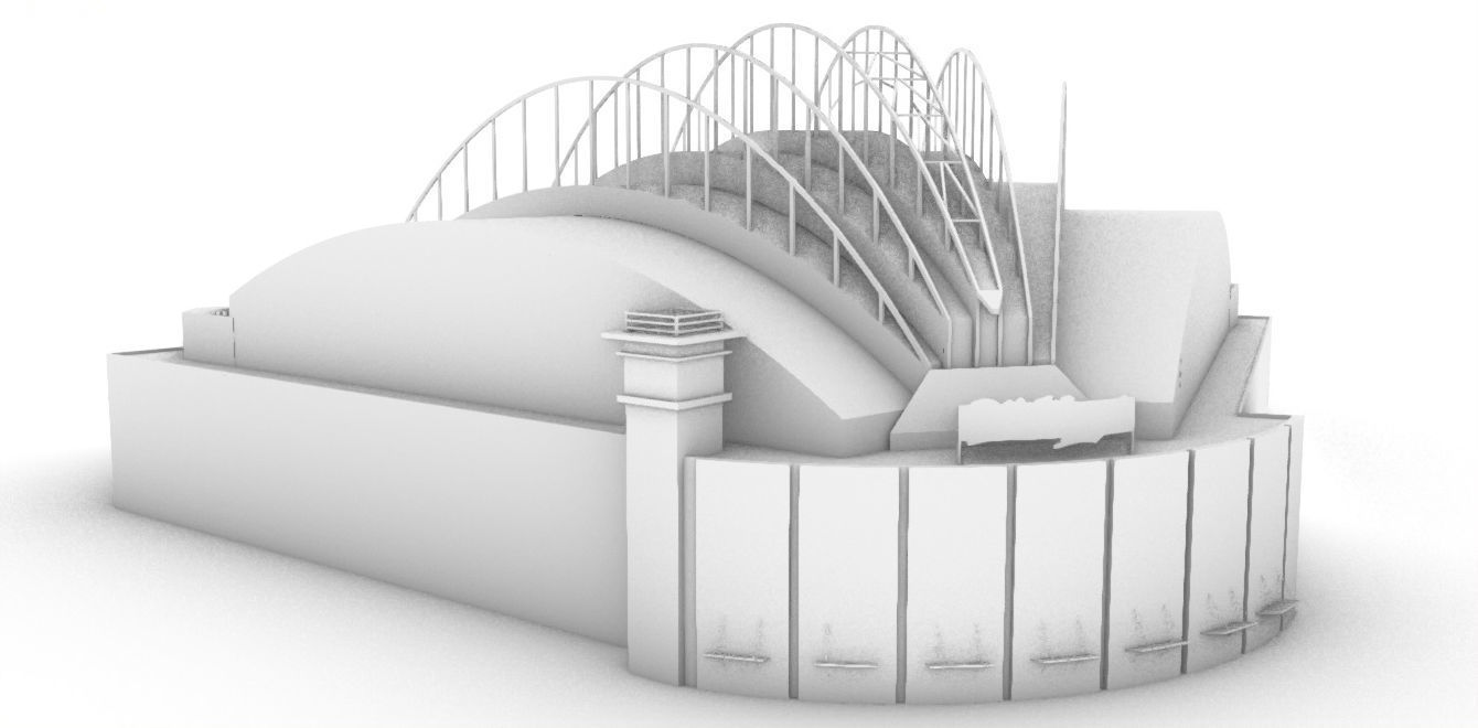 3D model Milwaukee Brewers Stadium Exterior VR / AR / low-poly | CGTrader