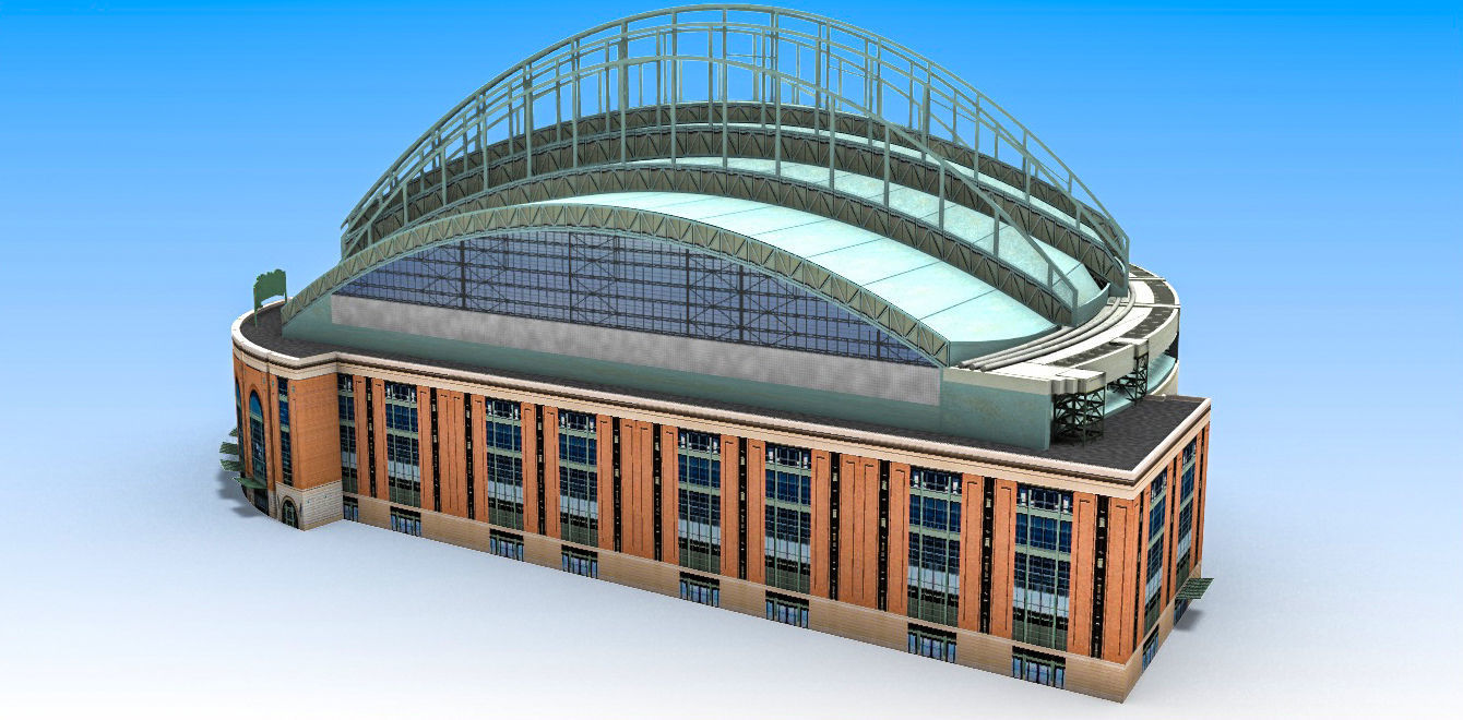 3D model Milwaukee Brewers Stadium Exterior VR / AR / low-poly | CGTrader