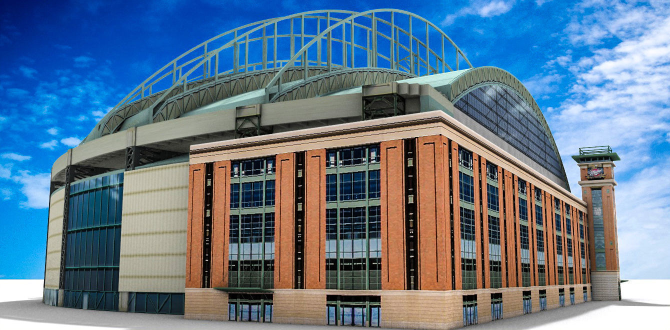3D model Milwaukee Brewers Stadium Exterior VR / AR / low-poly | CGTrader