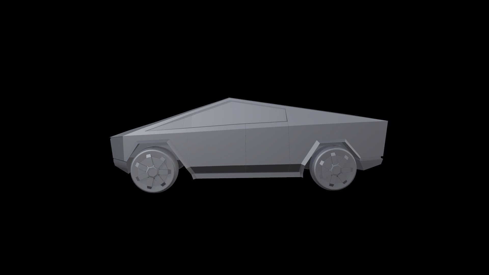 3D model Tesla Cybertruck Low-Poly Model VR / AR / low-poly | CGTrader