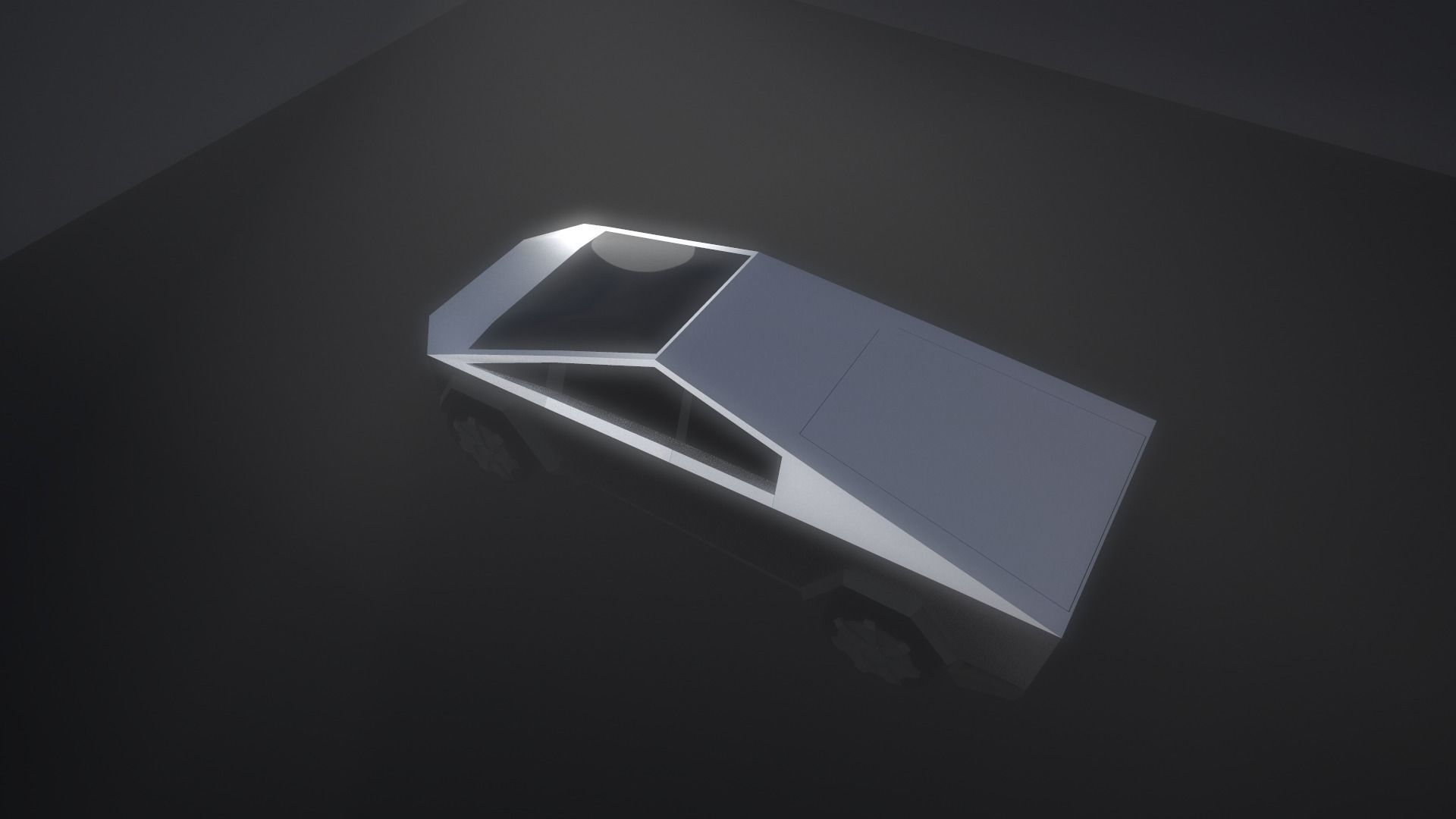 3D model Tesla Cybertruck Low-Poly Model VR / AR / low-poly | CGTrader