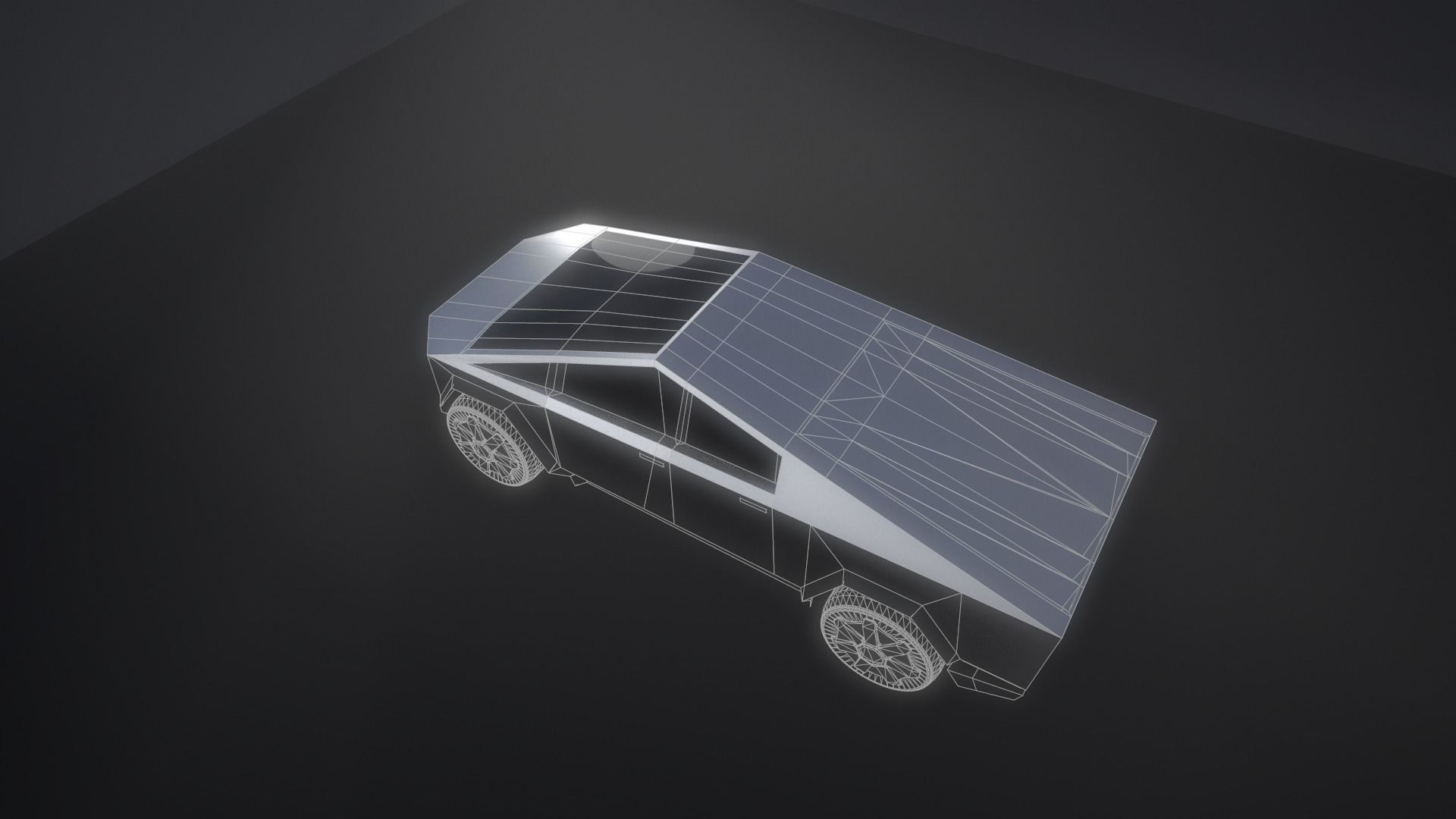 3D model Tesla Cybertruck Low-Poly Model VR / AR / low-poly | CGTrader