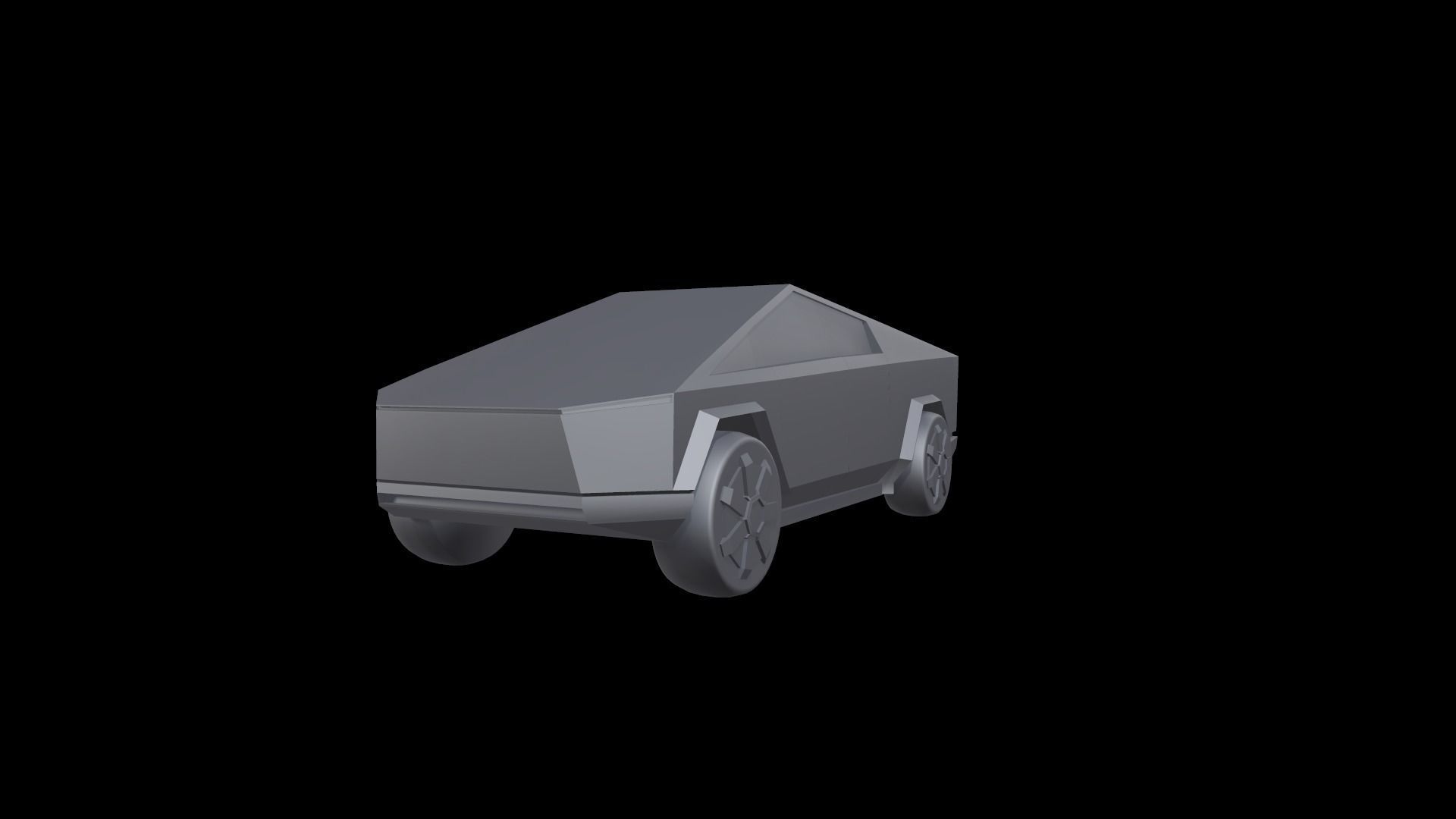 3D model Tesla Cybertruck Low-Poly Model VR / AR / low-poly | CGTrader