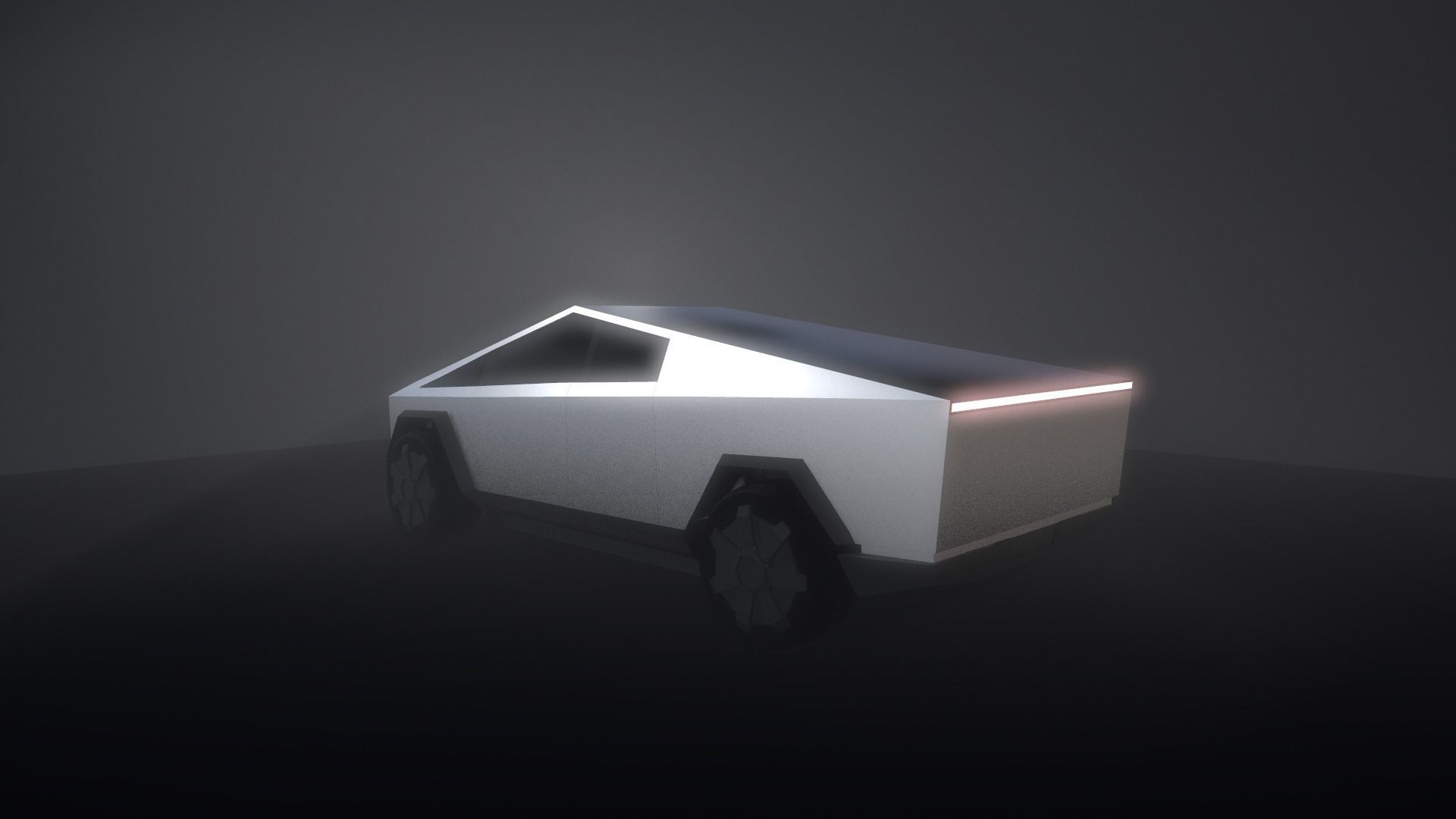 3D model Tesla Cybertruck Low-Poly Model VR / AR / low-poly | CGTrader