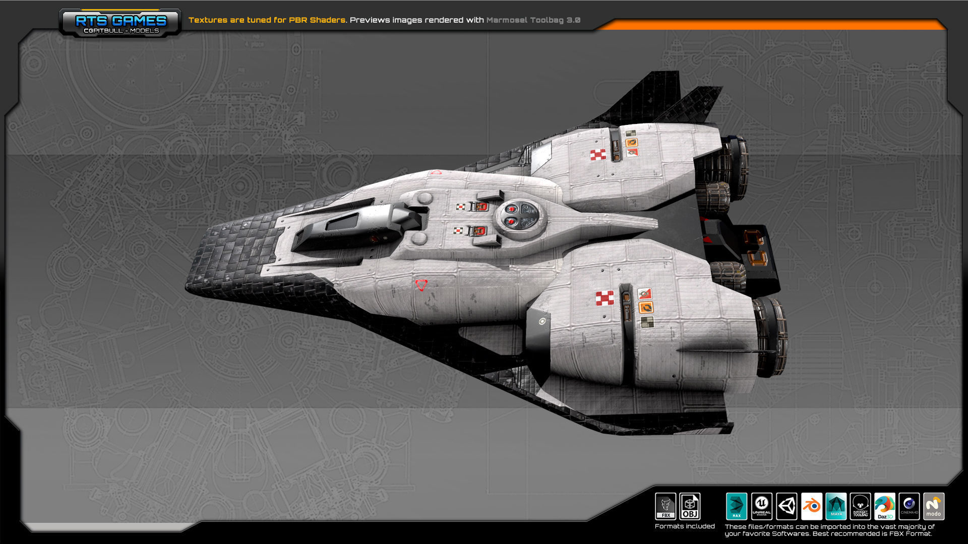 3D model Colony Fleet VR / AR / low-poly | CGTrader