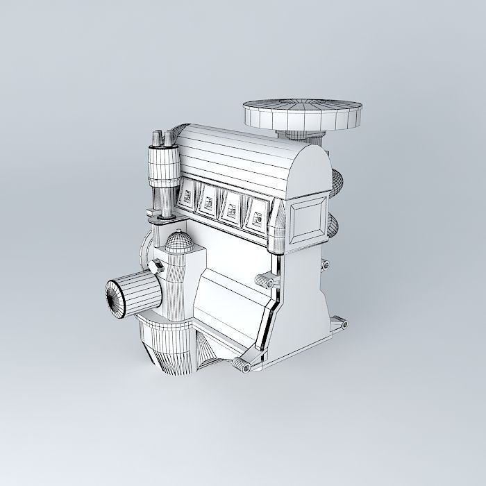motor car engine free 3D model | CGTrader