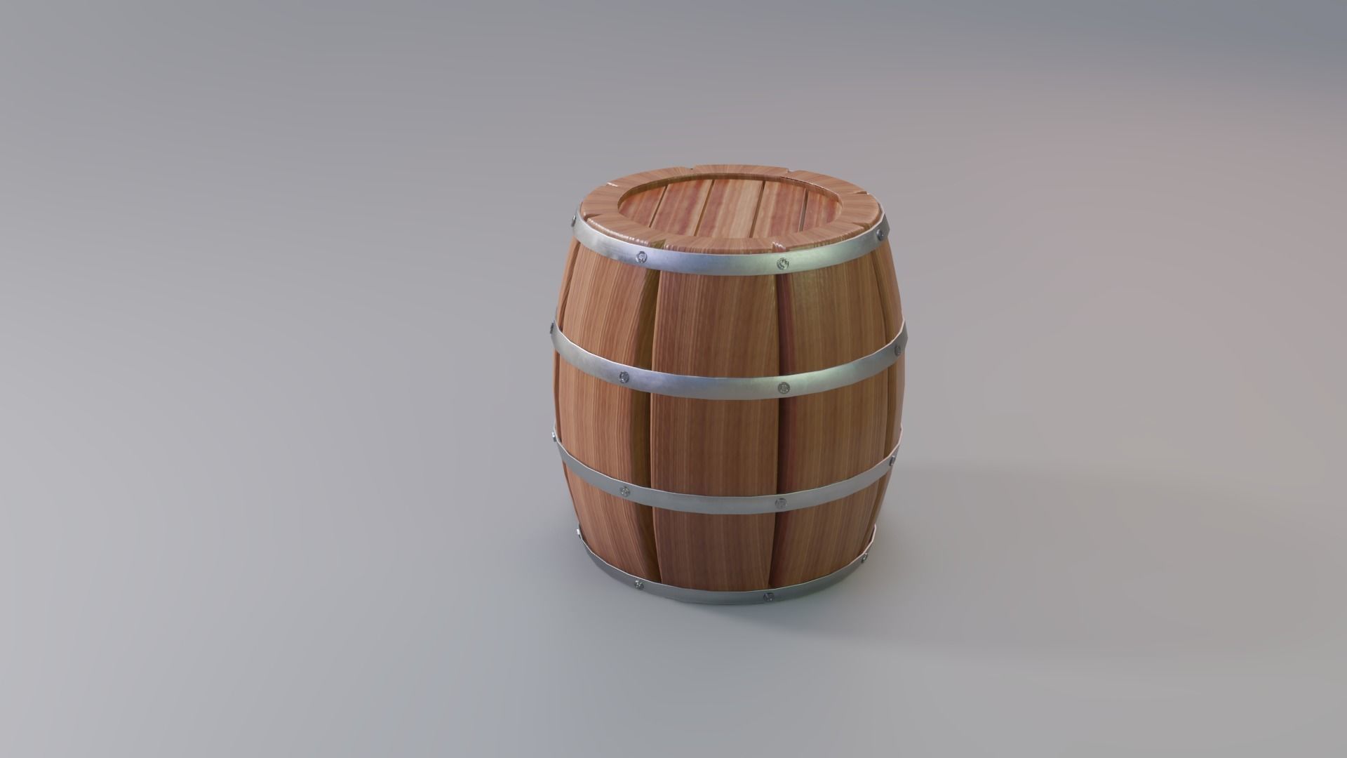 Barrel Game Asset free VR / AR / low-poly 3D model | CGTrader