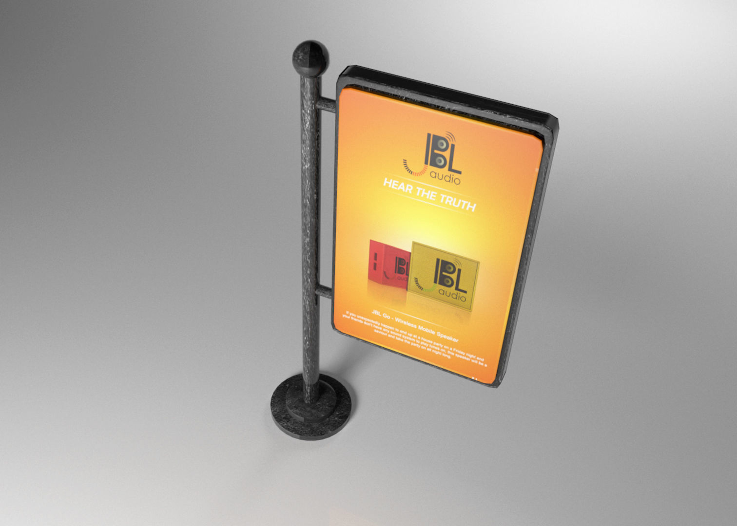 3D model Digital Sign Board VR / AR / low-poly | CGTrader