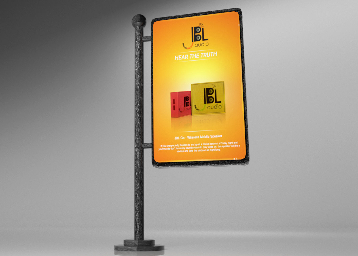 3D model Digital Sign Board VR / AR / low-poly | CGTrader