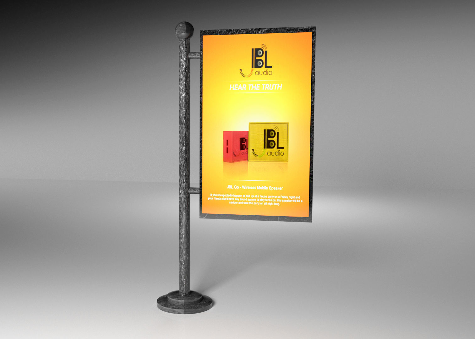 3D model Digital Sign Board VR / AR / low-poly | CGTrader