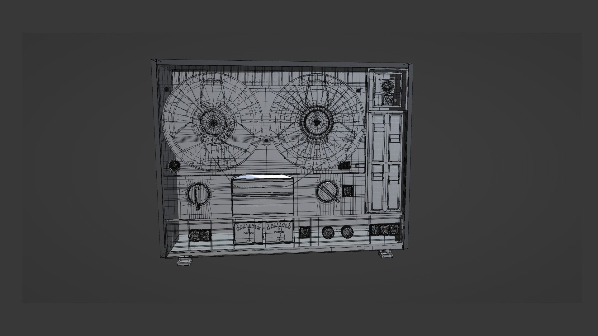 3D model of a reel-to-reel tape recorder 3D model | CGTrader