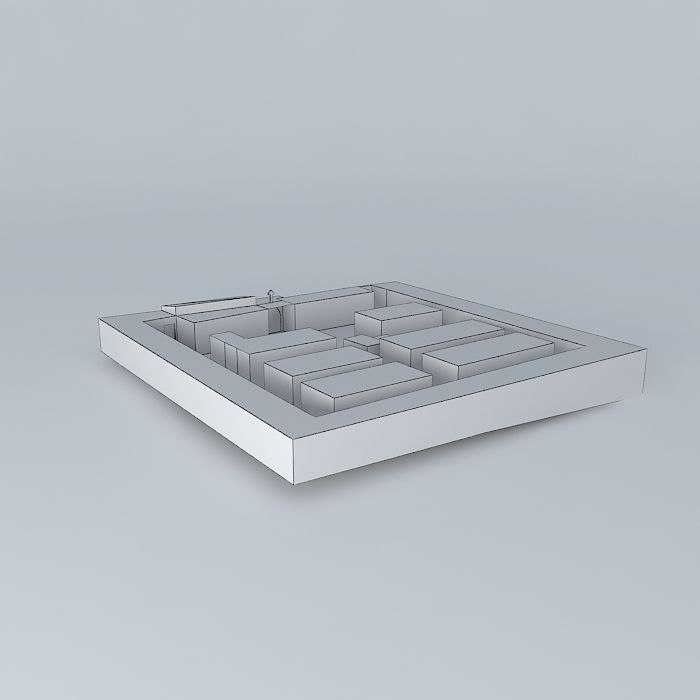 Cemetery maze free 3D model | CGTrader
