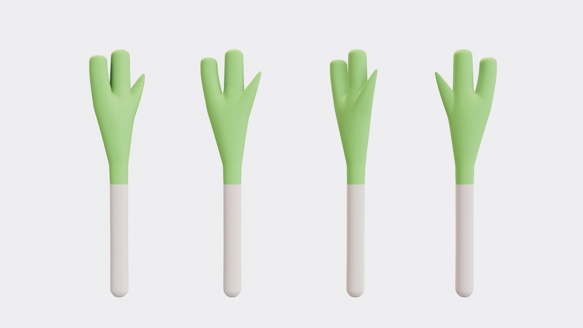 3D model leek vegetable plush - Miku VR / AR / low-poly | CGTrader