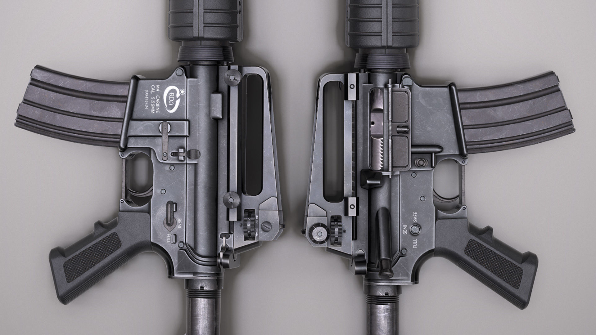 3D model M4A1 Rifle VR / AR / low-poly | CGTrader