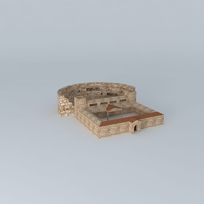 Roman theatre. Merida free 3D model | CGTrader