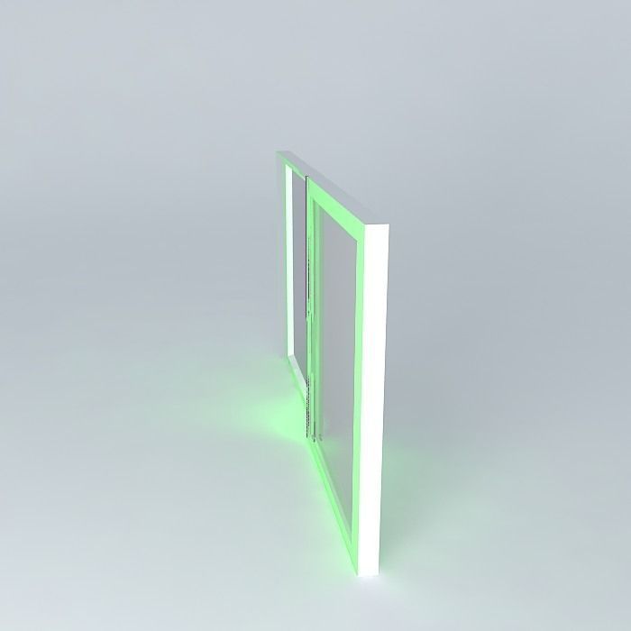 Aluminum sliding window free 3D model | CGTrader
