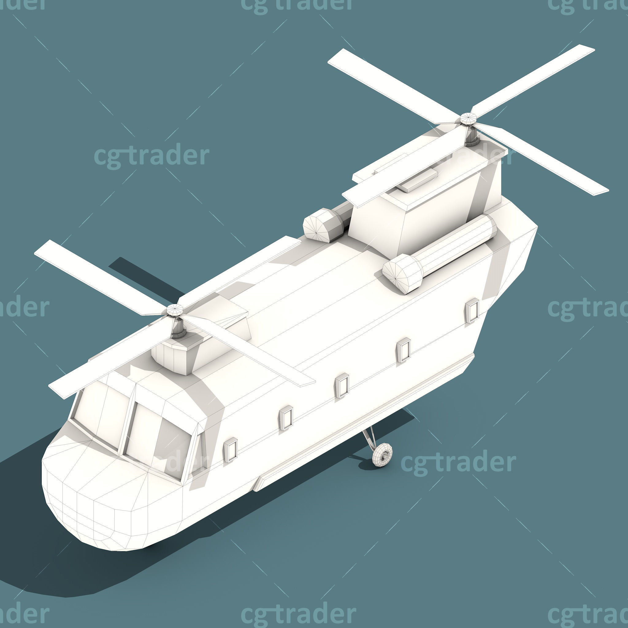 3D model Low Poly Military Air Force Isometric Icon VR / AR / low-poly ...