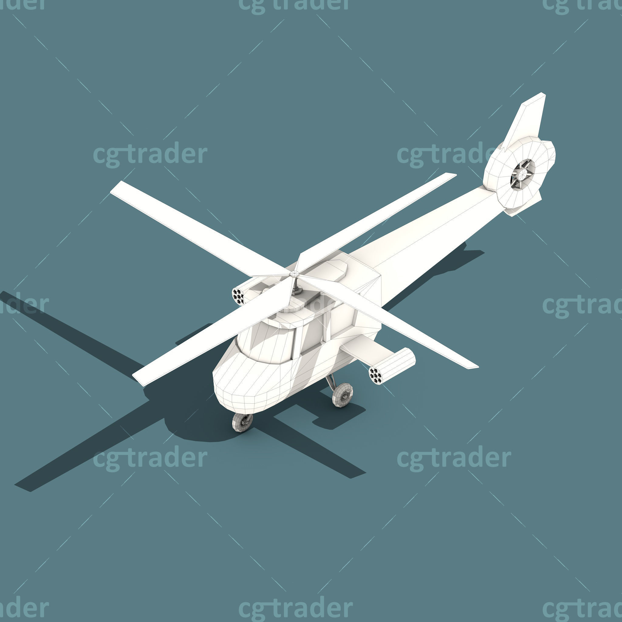 3D model Low Poly Military Air Force Isometric Icon VR / AR / low-poly ...