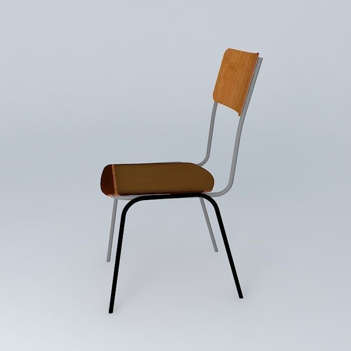 Classroom chair free 3D model | CGTrader