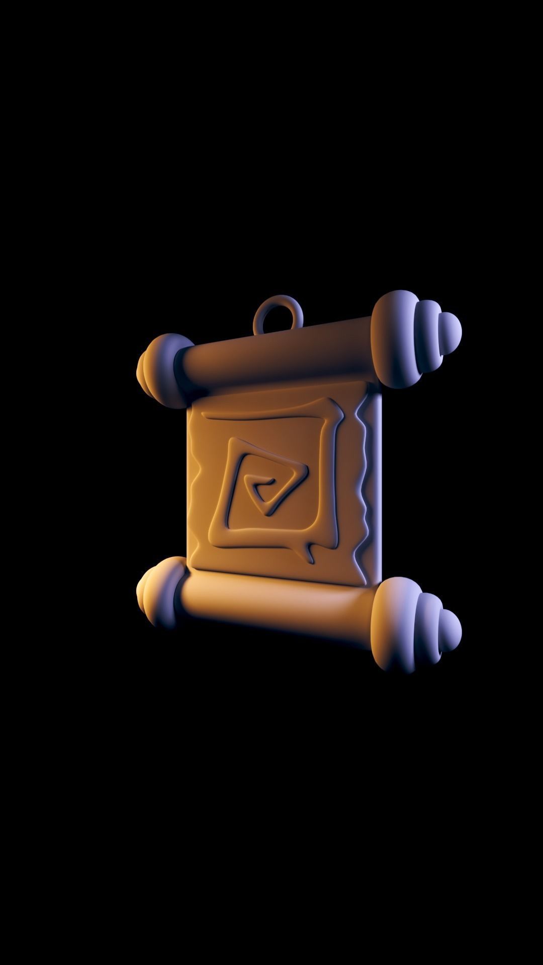 DOTA 2 Town Scroll Portal Keychain 3D model 3D printable | CGTrader