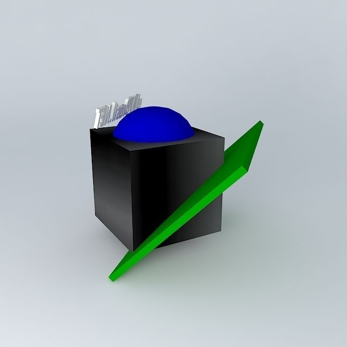 Brasil community logo free 3D model | CGTrader