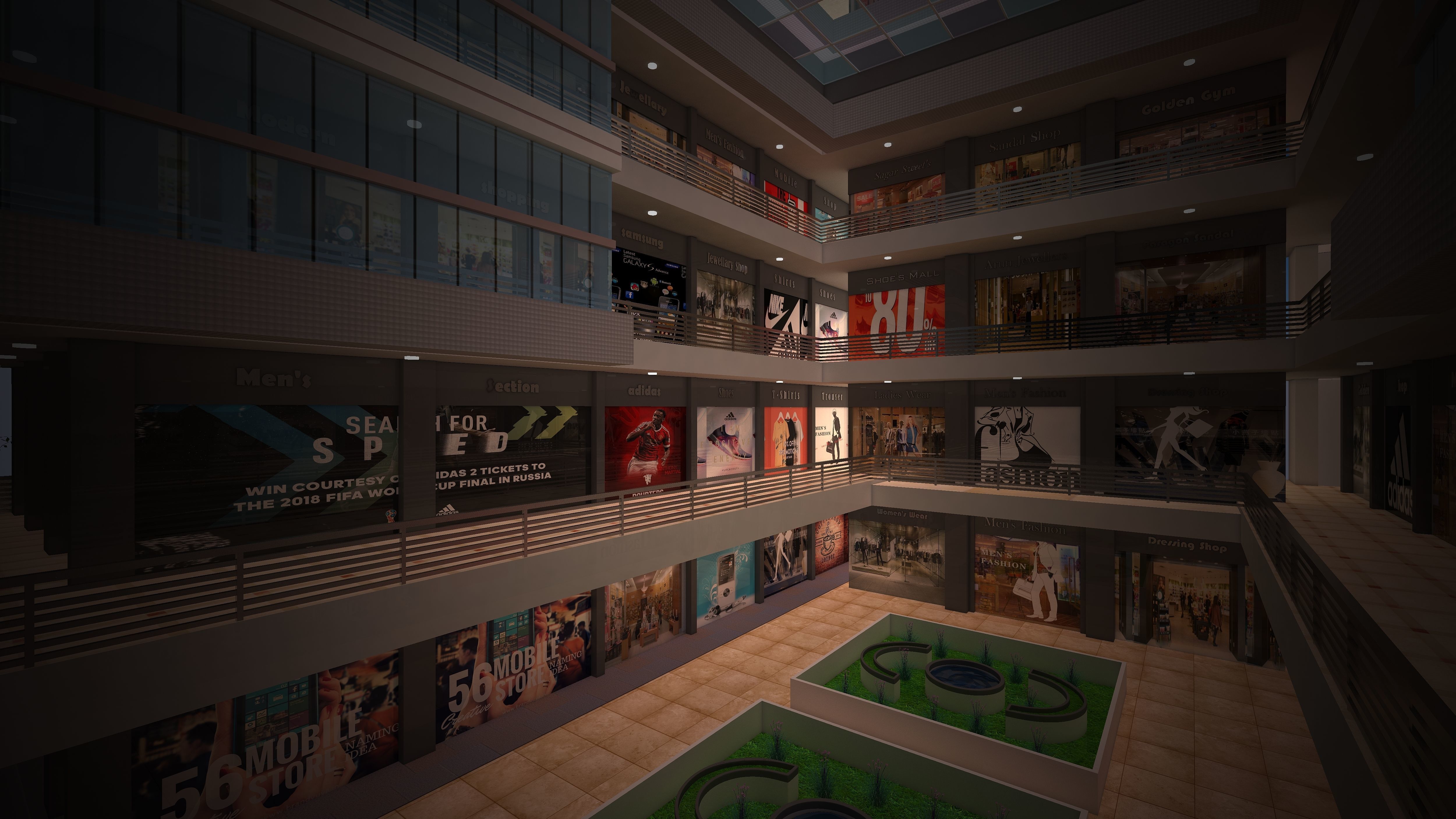 Commercial Building Elevation Model 3D model | CGTrader