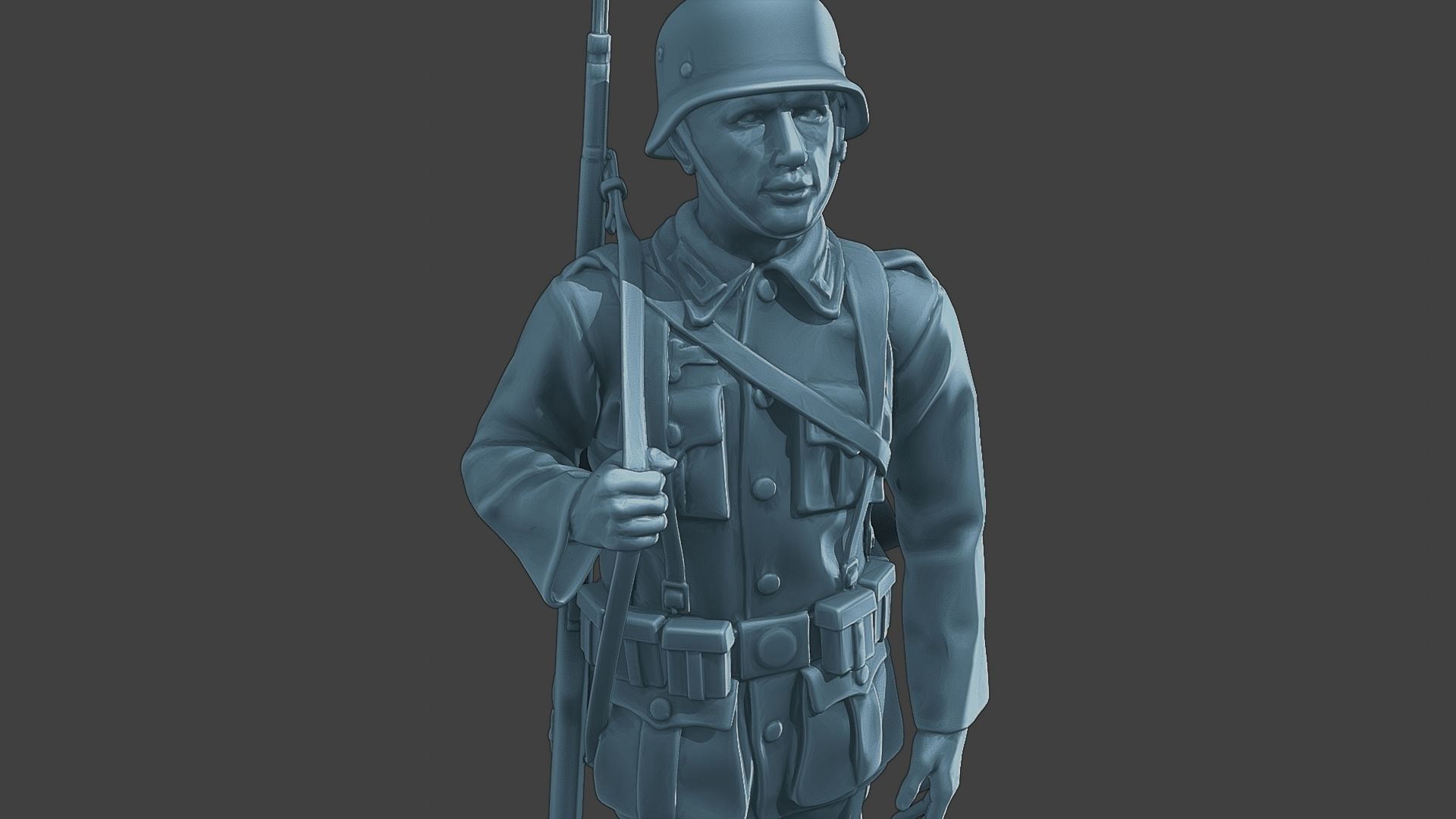 German soldier ww2 walk G1 3D model 3D printable | CGTrader