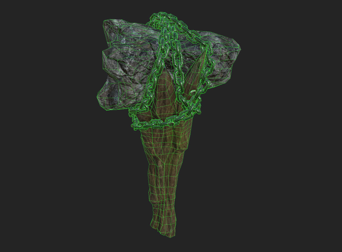 Primitive Mace free VR / AR / low-poly 3D model | CGTrader