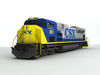 3D model SD70 ACe Locomotive Train CSX VR / AR / low-poly | CGTrader
