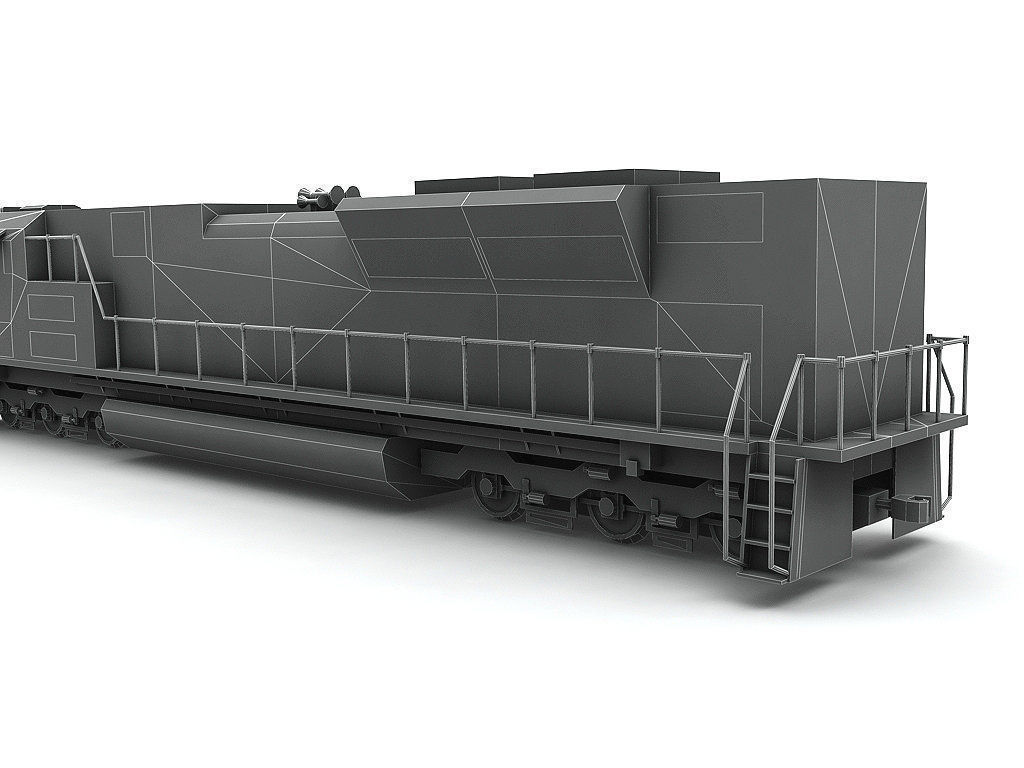 3D model SD70 ACe Locomotive Train CSX VR / AR / low-poly | CGTrader