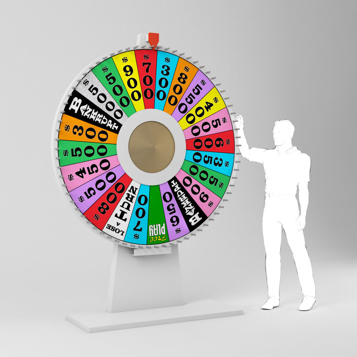 3D model Wheel Of Fortune VR / AR / low-poly rigged | CGTrader