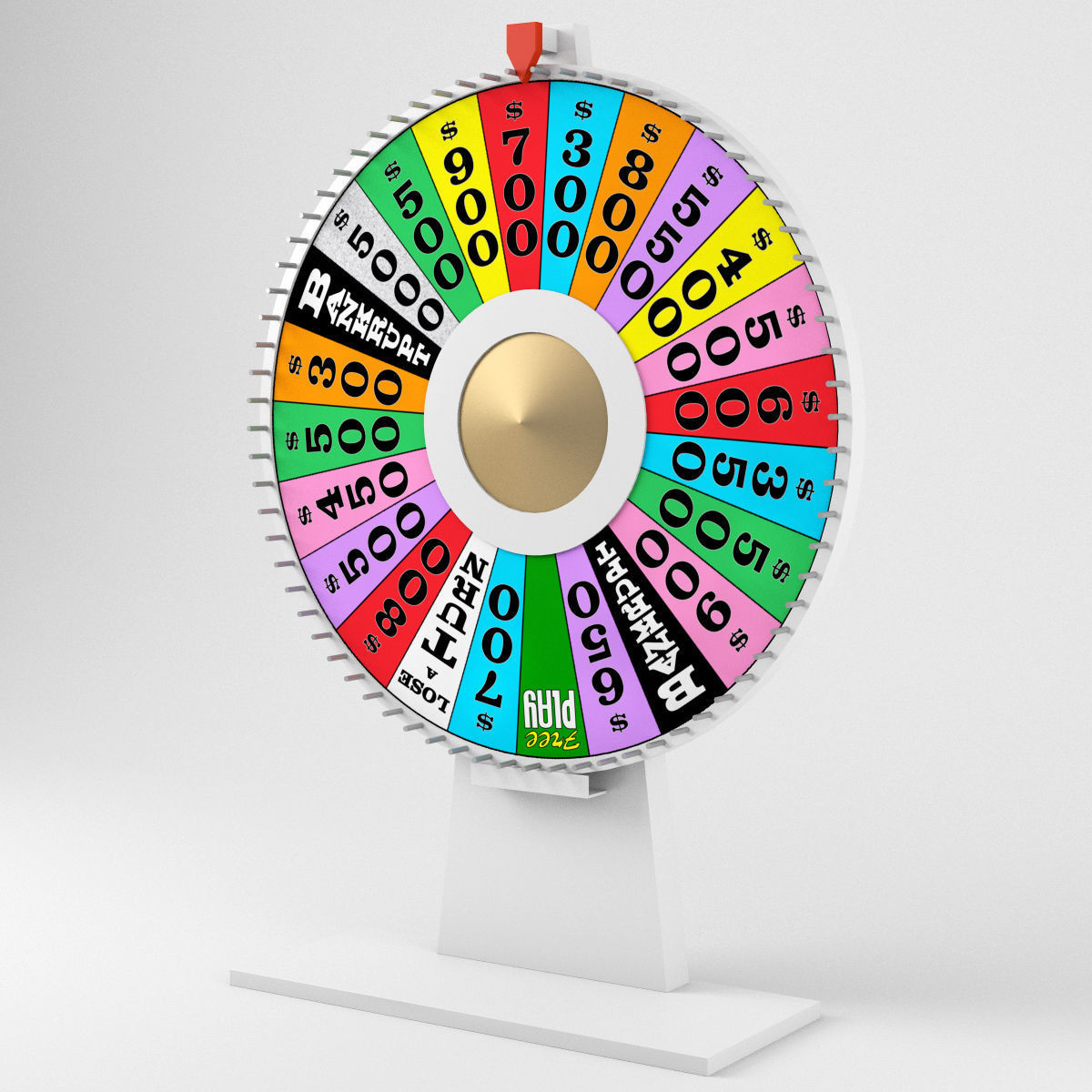 3D model Wheel Of Fortune VR / AR / low-poly rigged | CGTrader