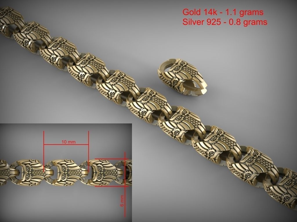 Chain Link 157 3D model 3D printable | CGTrader