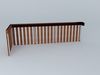 Wooden railing free 3D model | CGTrader